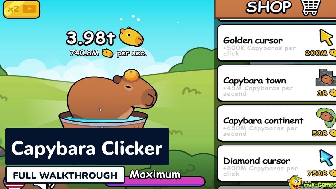 Capybara Clicker - Build Your Rodent Empire One Satisfying Tap At A ...